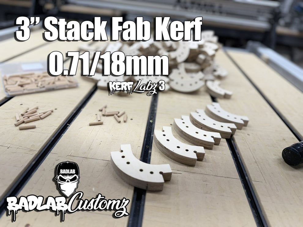 3" Kerfs (25 count) – BADLAB Customz