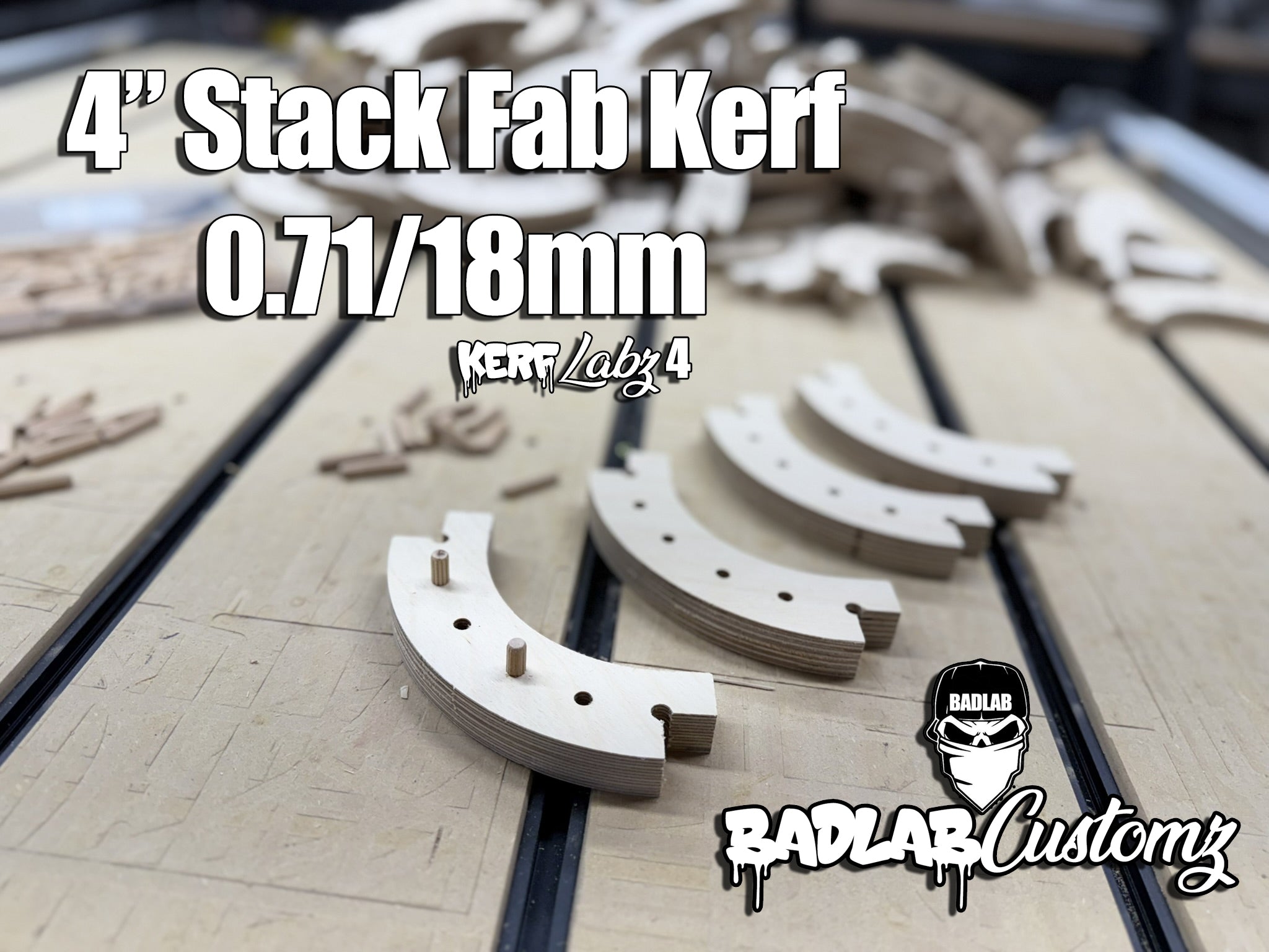 4" Kerfs (25 count) – BADLAB Customz